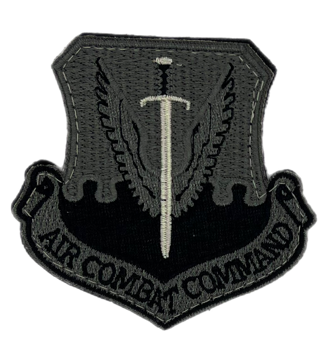 Black Air Combat Command Shield – Badass Patches